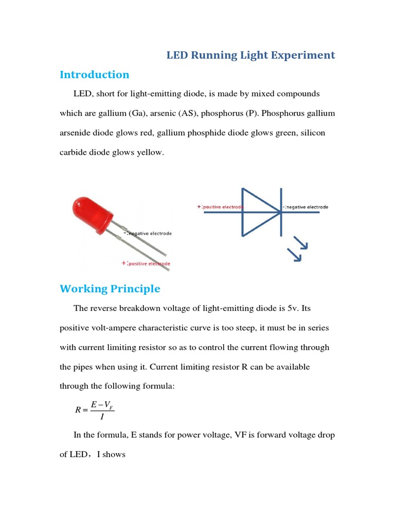 LED Running Lights Experiment | PDF | Electronic Circuits | Diode