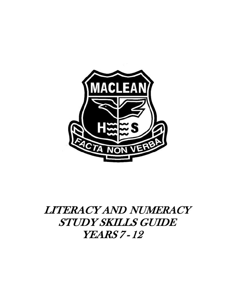 Maclean Literacy Numeracy Handbook | PDF | Verb | Adjective
