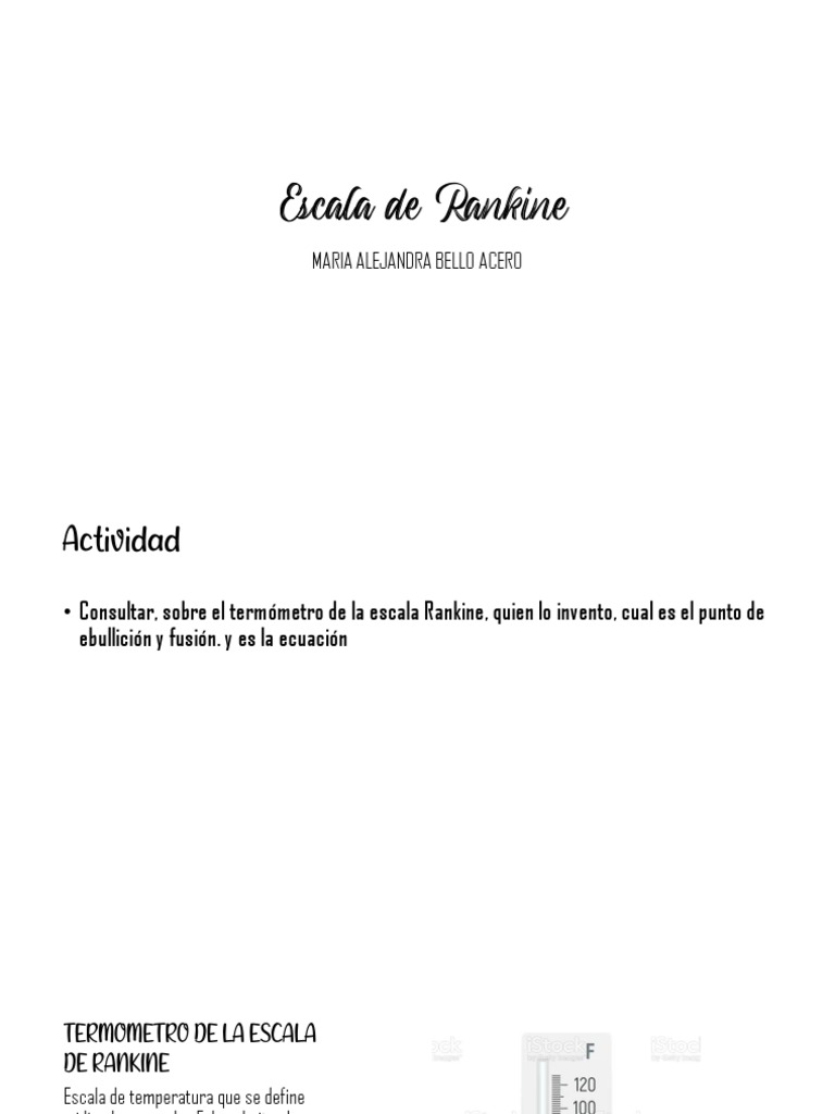 Escala de Rankine | PDF