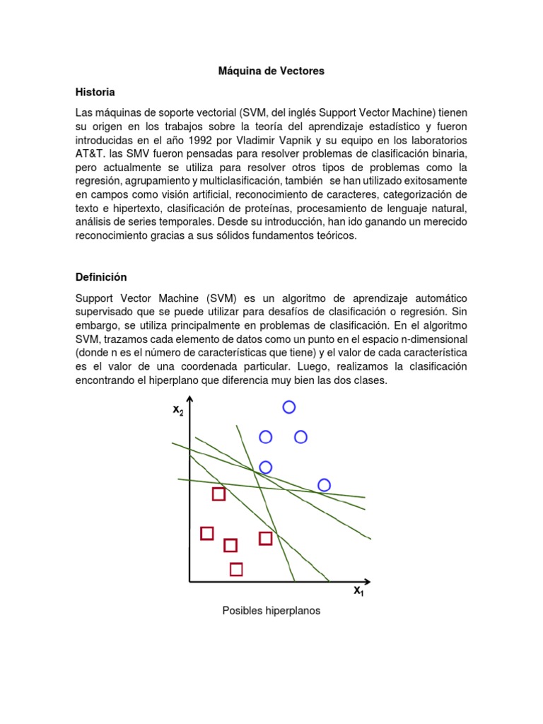 Maquina de Soporte Vectorial | PDF | Matemáticas Aplicadas | Matemáticas