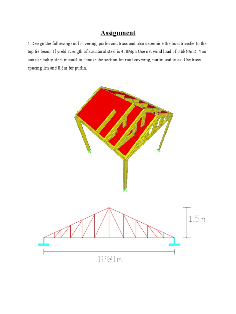 Assignment 1 | PDF | Truss | Column