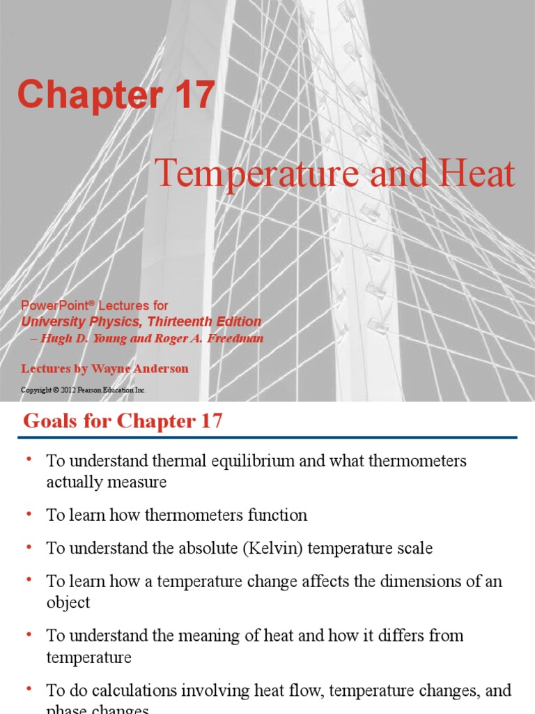 Temperature and Heat: Powerpoint Lectures For | PDF | Temperature ...