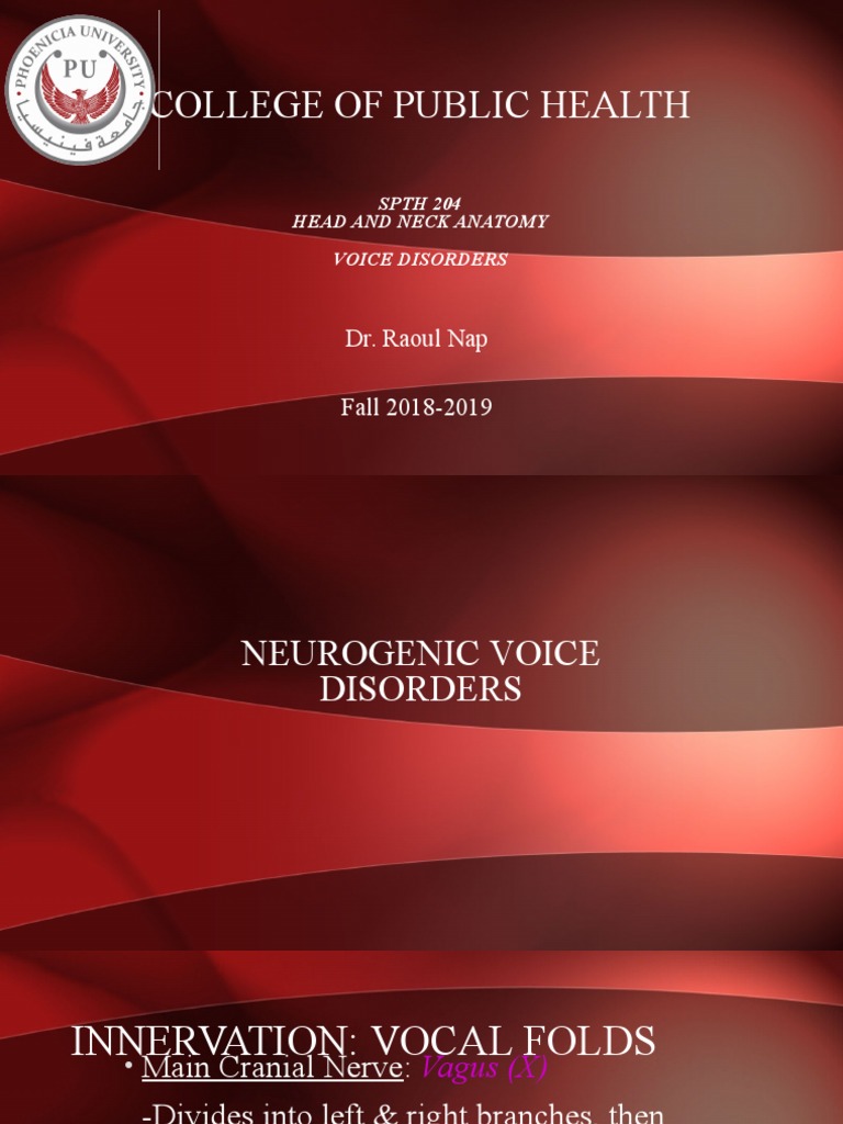 Voice Disorders | PDF | Larynx | Human Anatomy