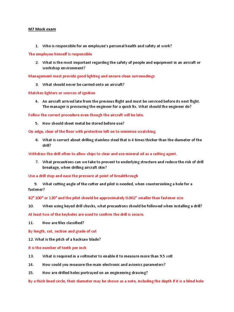 M7 Mock Exam Tayaran 2 | PDF | Engineering Tolerance | Pipe (Fluid ...