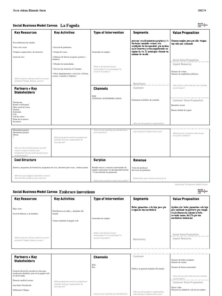 Social Business Model Canvas | PDF