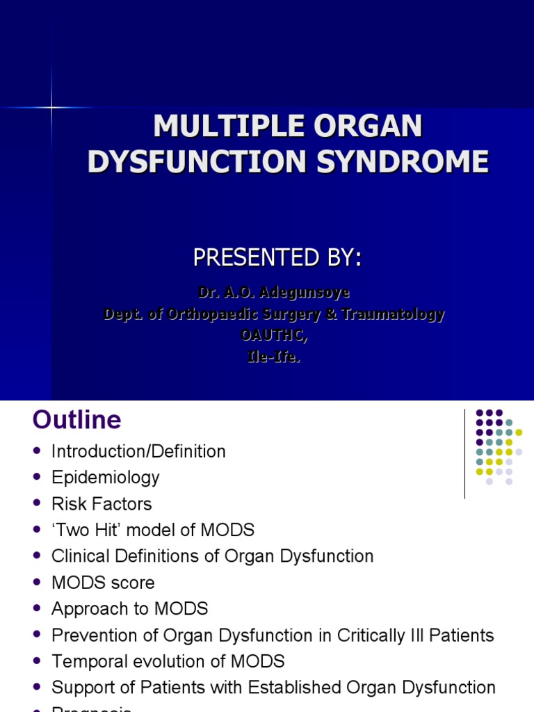 Understanding Multiple Organ Dysfunction Syndrome | PDF | Sepsis ...