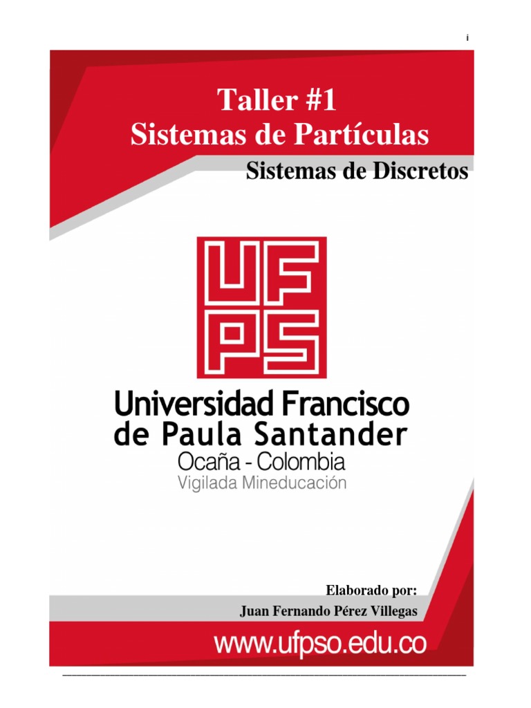 Homework#1. Systems of Particles-Discrete Systems | PDF | Masa | Mecánica
