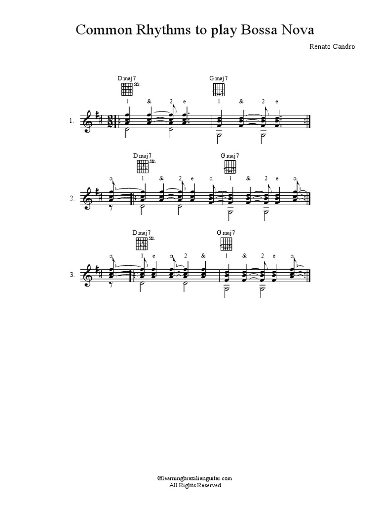 Webinar 1 - Bossa Rhythms | PDF | Latin American Music