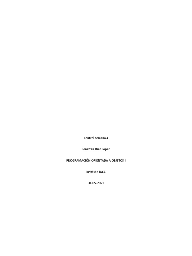 Poo S4 Pdf Constructor Programación Orientada A Objetos Programación