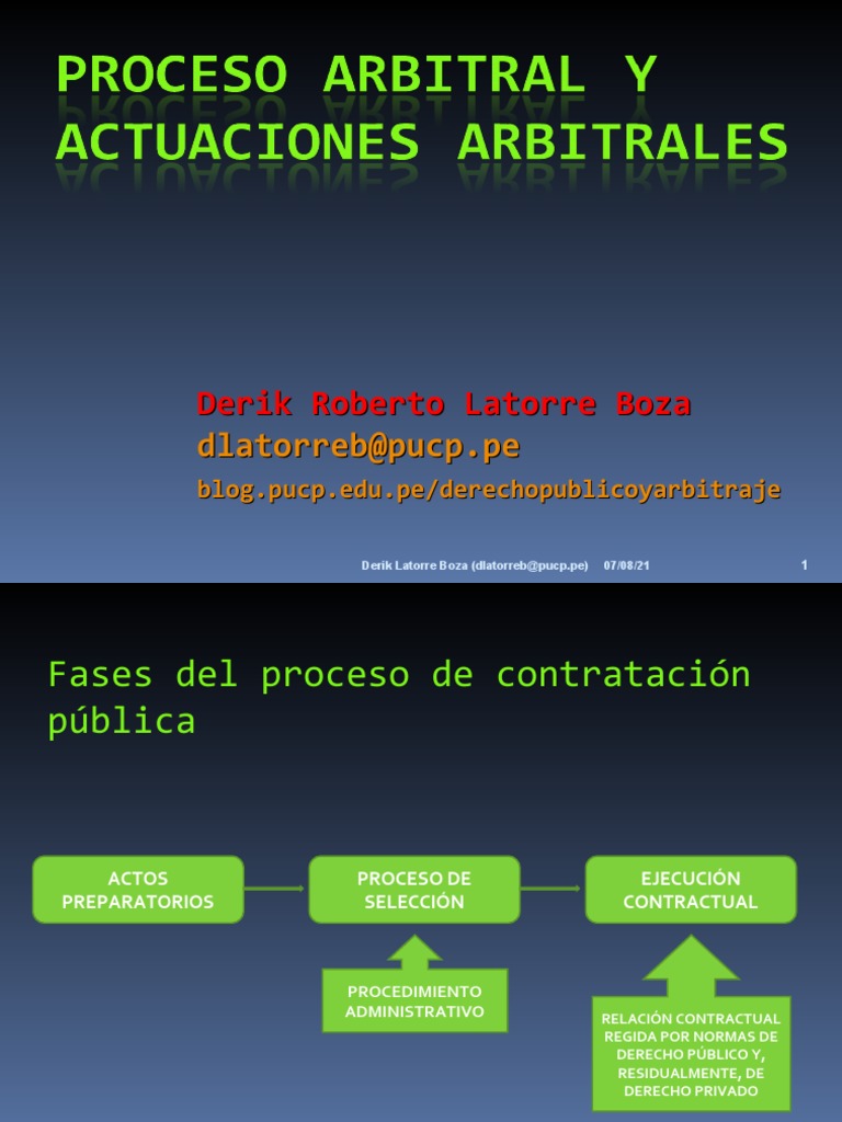 Proceso Arbitral | PDF | Arbitraje | Árbitro