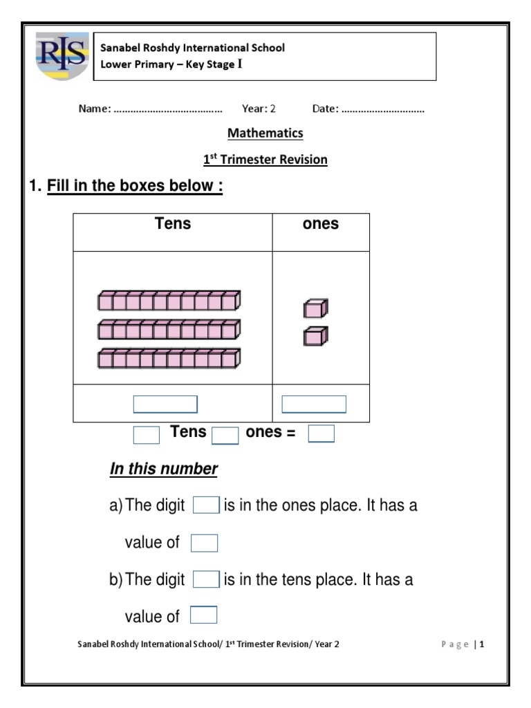 Year 2 Revision Maths | PDF | Mathematics