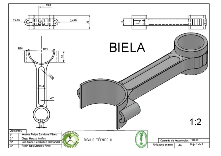 Plano Detalle Biela | PDF