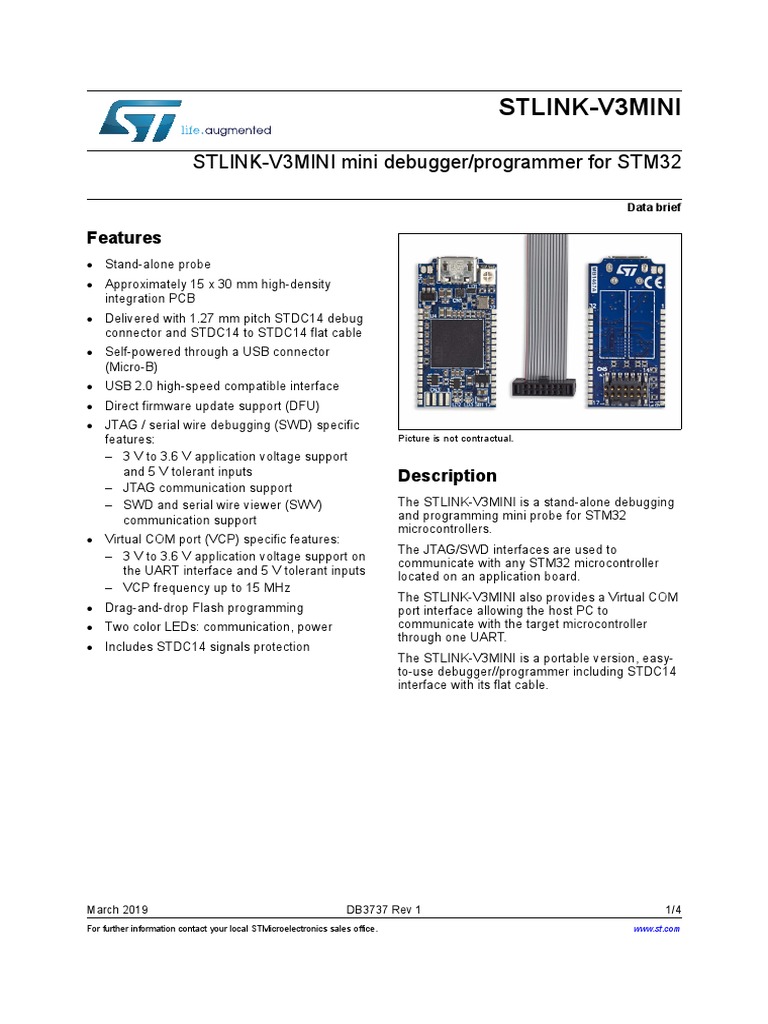 STLINK-V3MINI Mini Debugger/programmer For STM32 | PDF | Computer Engineering | Classes Of Computers