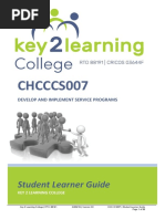 CHCCCS007 - Develop & Implement Service Programs - Student Learner ...