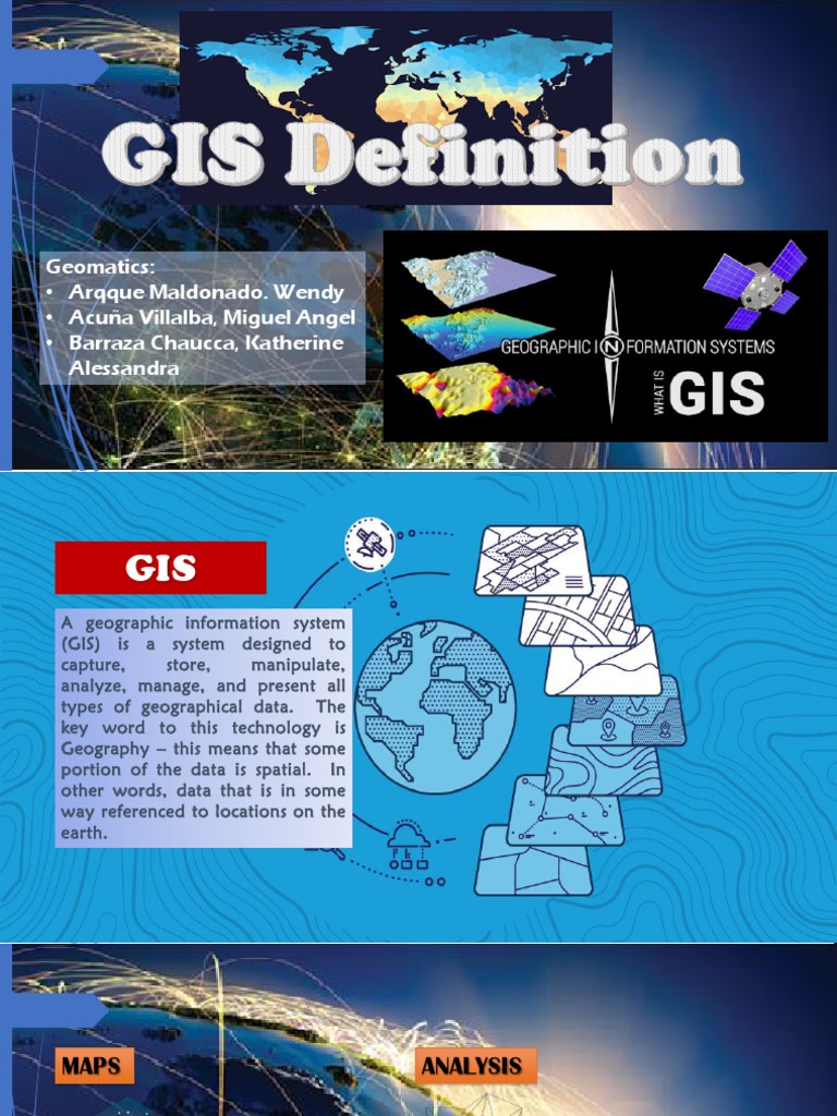 Gis Definition - Group 1 | PDF | Geographic Information System | Map