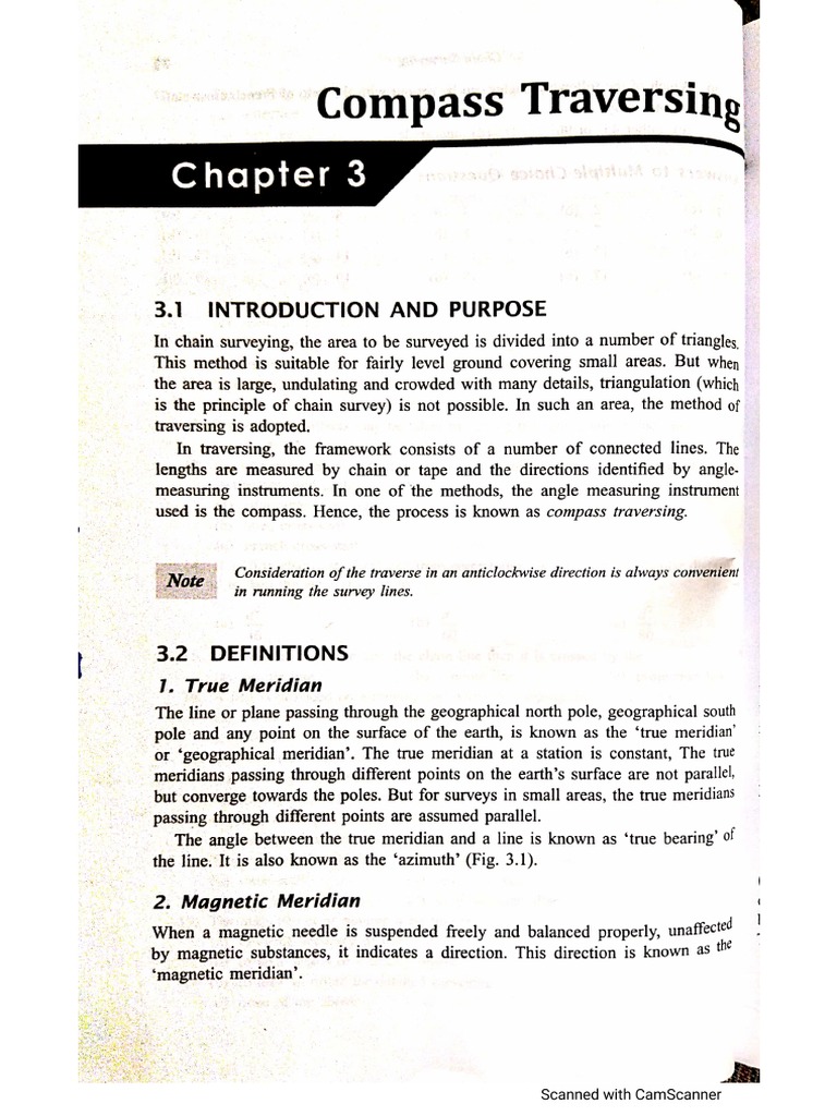Compass Traversing | PDF