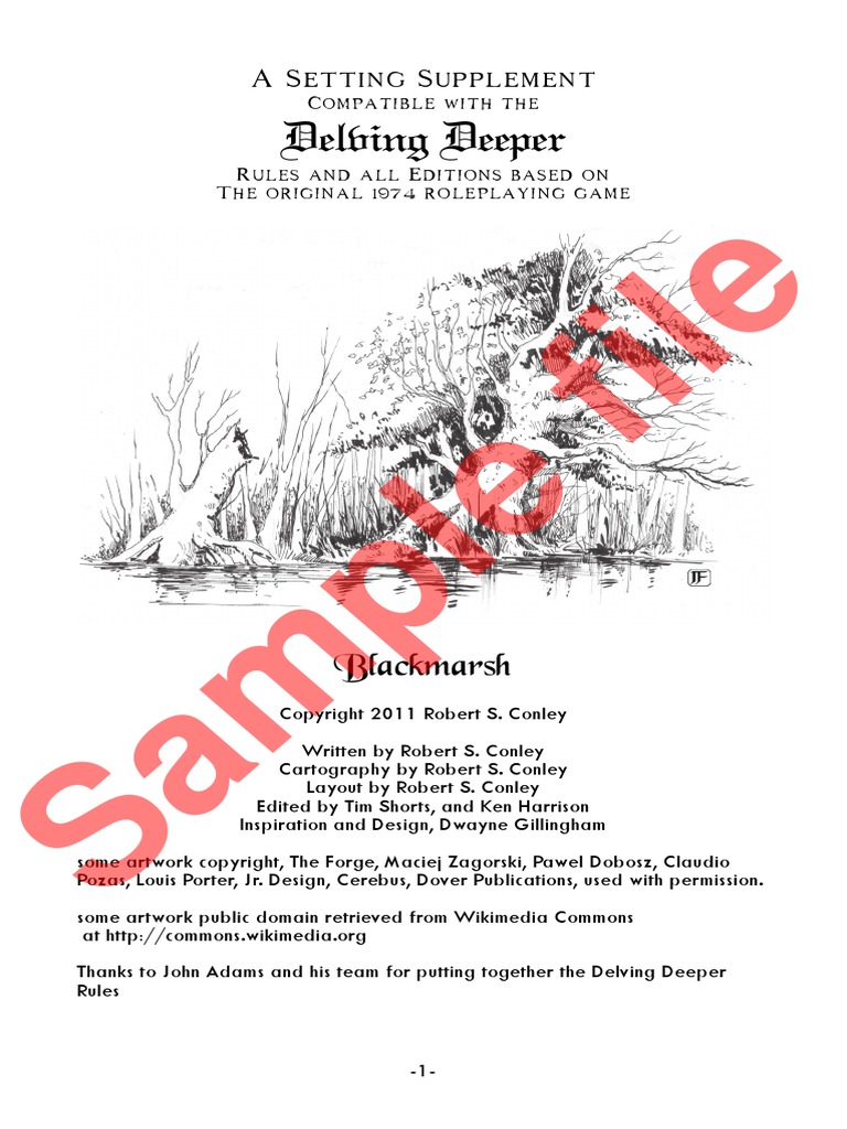 Sample File: Delving Deeper | PDF | Dwarf (Dungeons & Dragons)