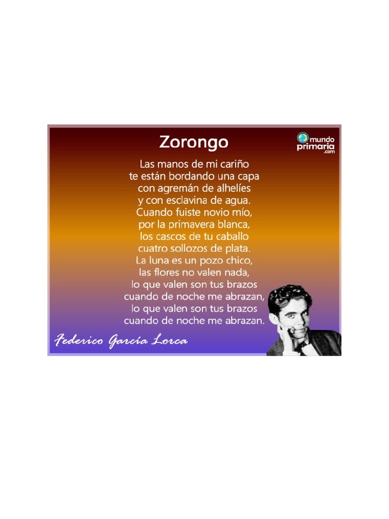 Poema Zorongo | PDF