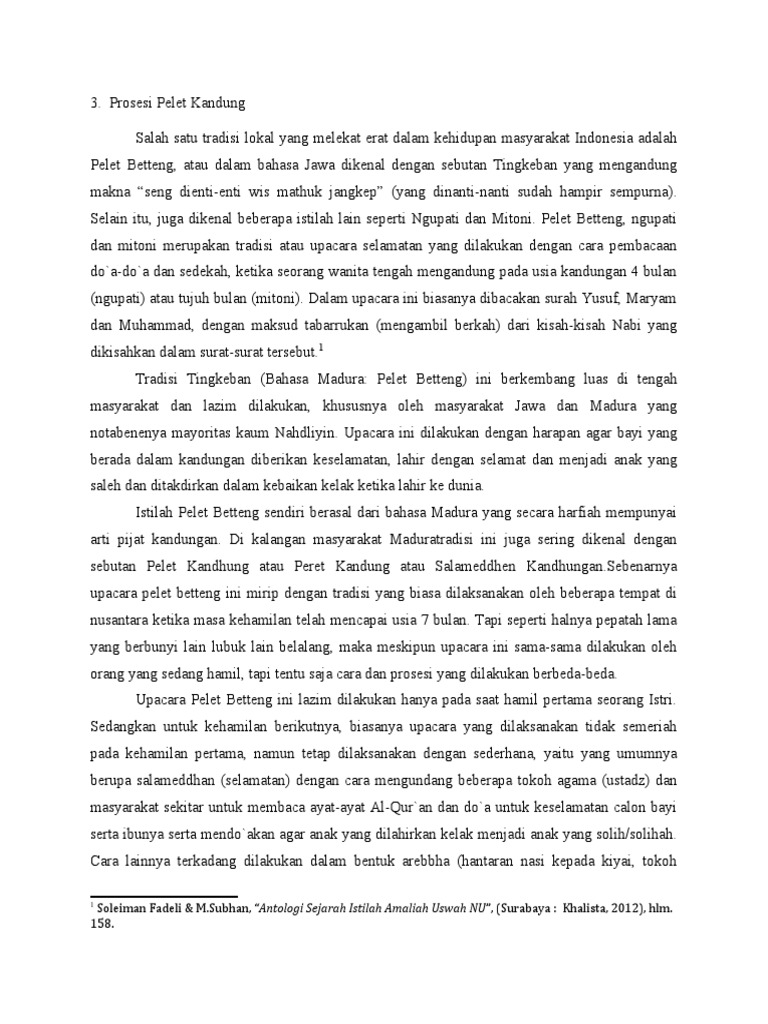 Tradisi Pelet Betteng Madura | PDF