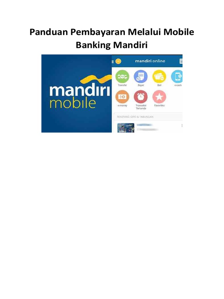 Panduan Pembayaran Mandiri | PDF | Karier & Perkembangan | Bisnis