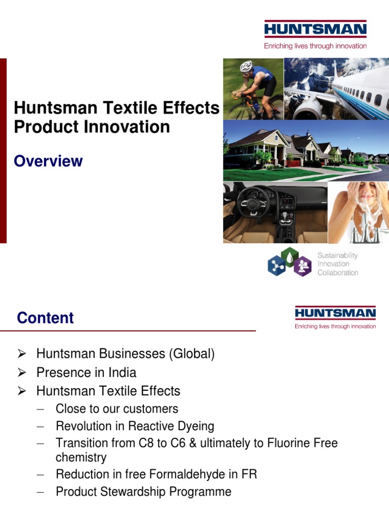 1 Huntsman Textile Effects Product Innovation by MR V Muthuswamy ...