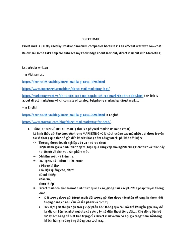 Direct Mail | PDF