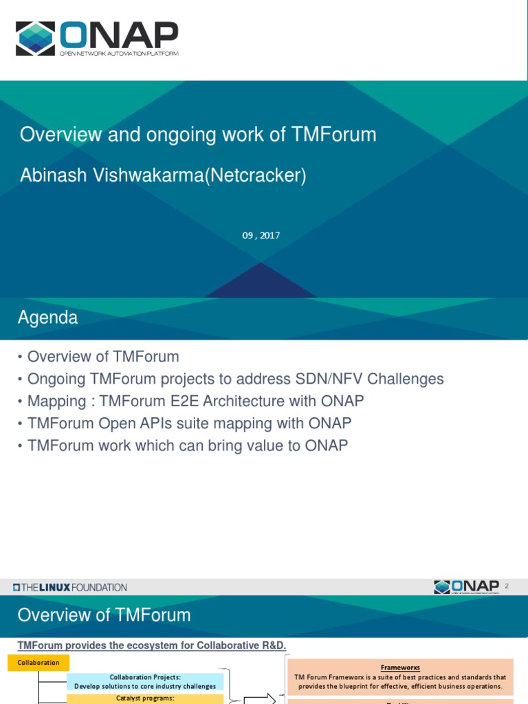 Overview and Ongoing Works of TMForum | PDF | Software Framework ...