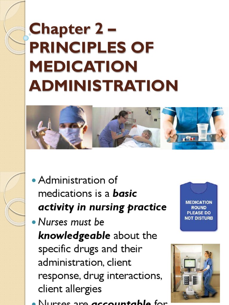 Principles of Medication Administration | PDF | Injection (Medicine ...