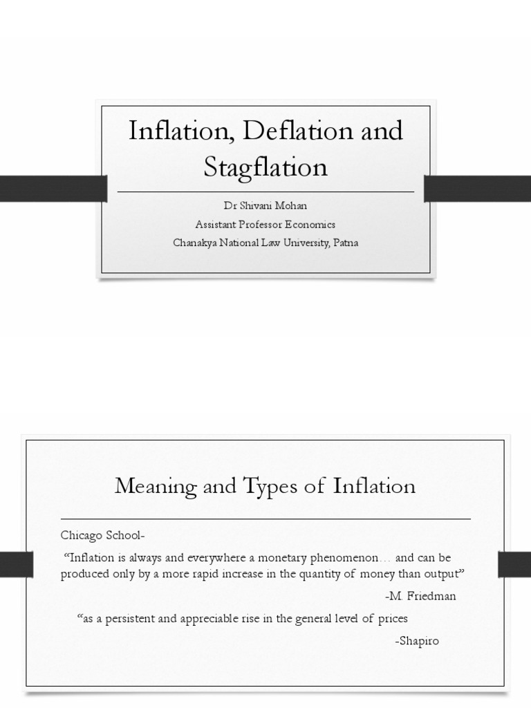 PDF On Inflation Deflation and Stagflation | PDF