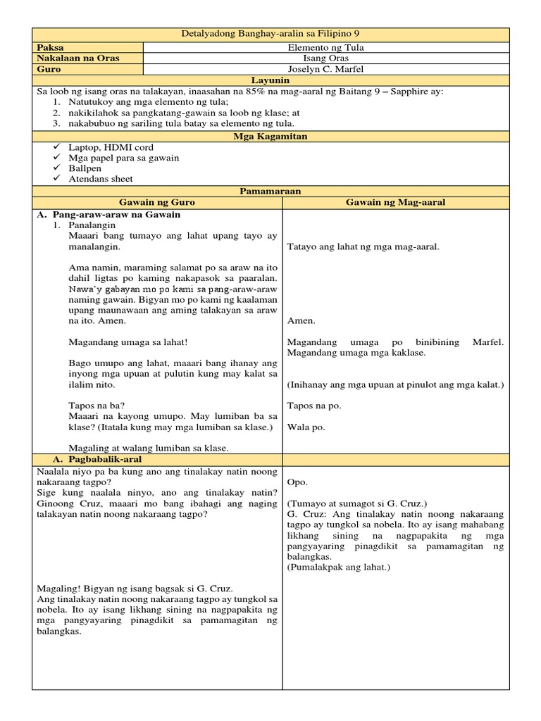 Elemento NG Tula LP | PDF