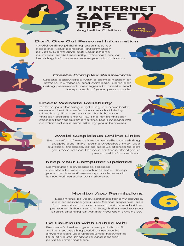 Internet Safety Tips Infographic | PDF