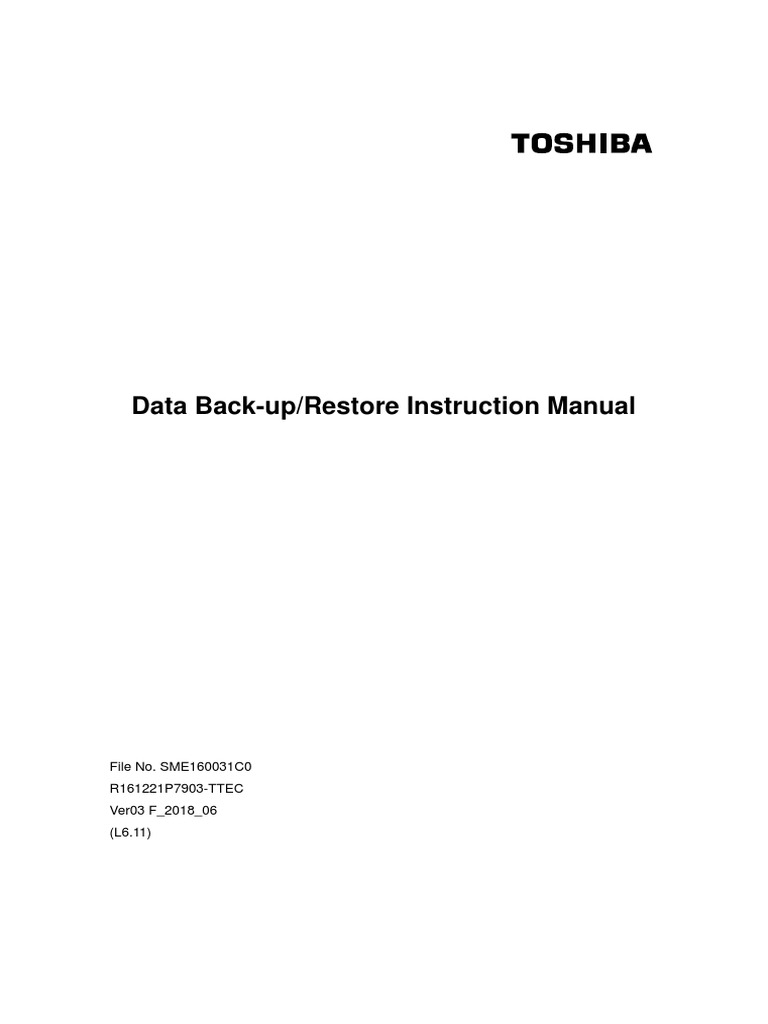 Data Back Up Restore Instruction Manual Pdf Backup Hard Disk Drive