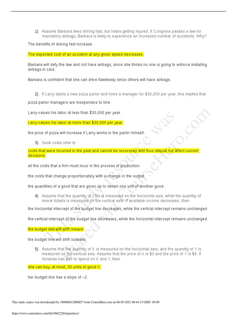 Quiz | PDF | Mortgage Loan | Utility