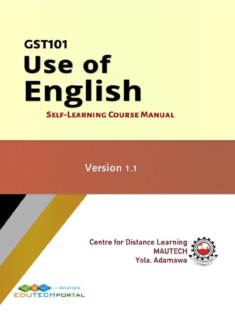 Mautech CDL GST101 | PDF | Communication | Sentence (Linguistics)