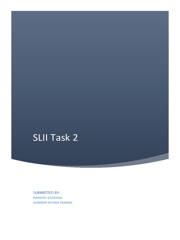 SLII Task 2 | PDF | Corporate Social Responsibility | Sustainability