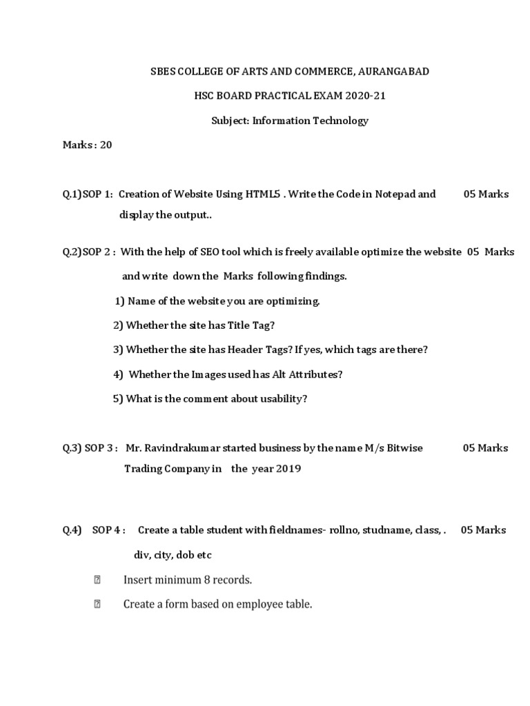 It Practical | PDF | Business