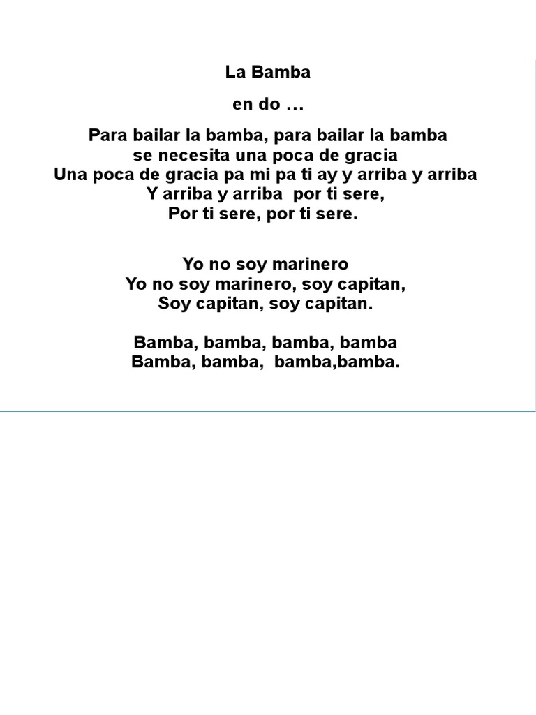 La Bamba | PDF
