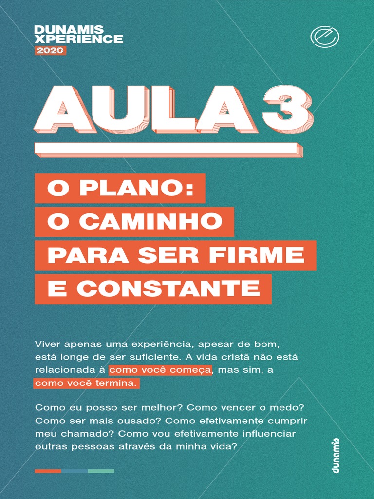 Resumo Aula 03 - Dunamis Xperience | PDF | Mente | Alma