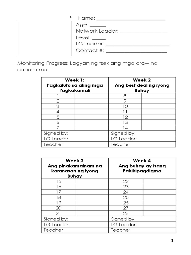 Lifeclass Student Manual Booklet | PDF