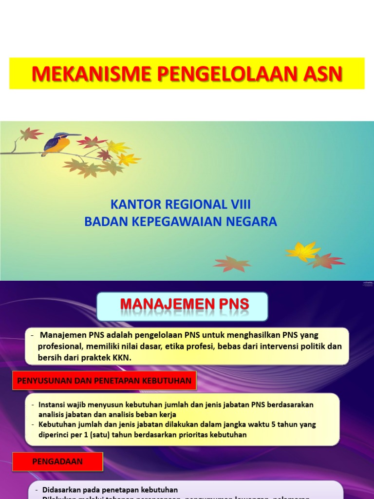 Mekanisme Pengelolaan Asn-1 | PDF
