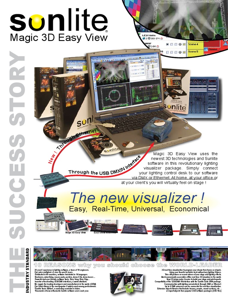 The New Visualizer !: Magic 3D Easy View | PDF | 3 D Computer Graphics | Usb