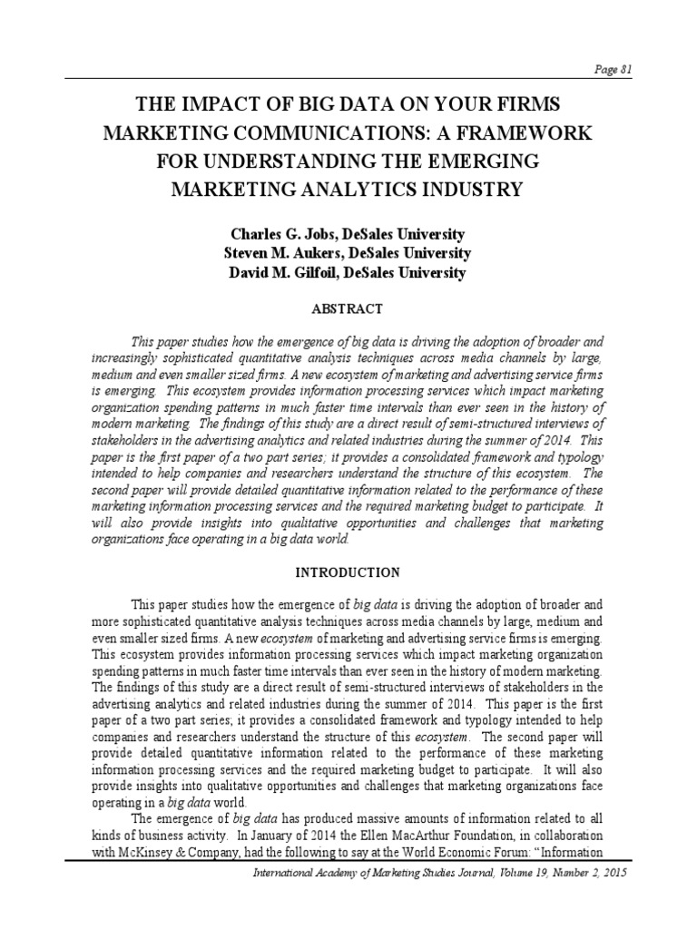 The Impact of Big Data On Your | PDF | Semantic Web | Big Data