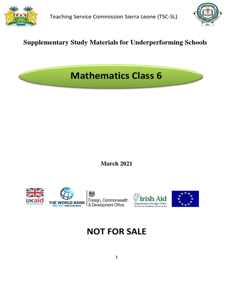 Maths For NPSE | PDF | Speed | Decimal