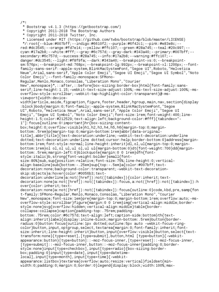 Bootstrap Min | PDF | Arial | Text