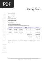 Dunning Letters Format | PDF