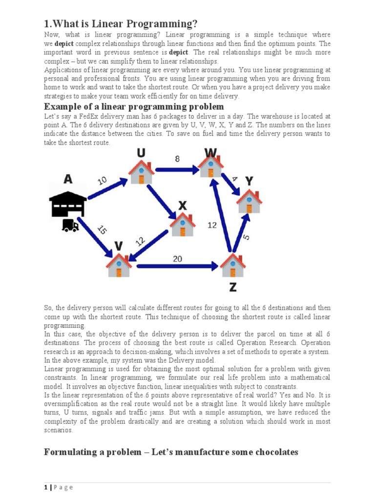 Formulating A Problem | Download Free PDF | Linear Programming | Mathematical Optimization