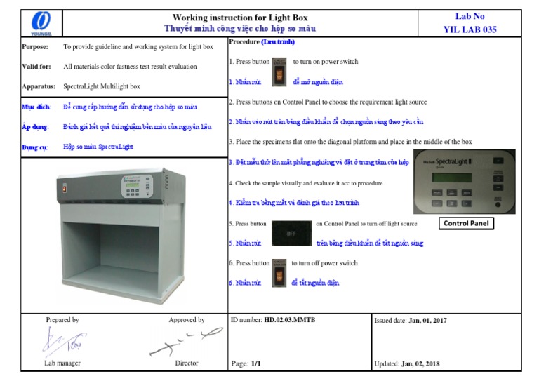 18.light Box SOP | PDF