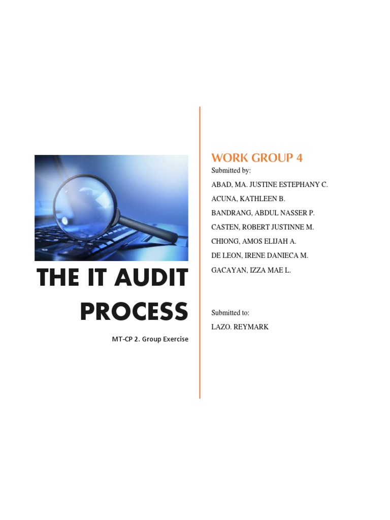 The It Audit Process: Work Group 4 | PDF | Information Security | Audit