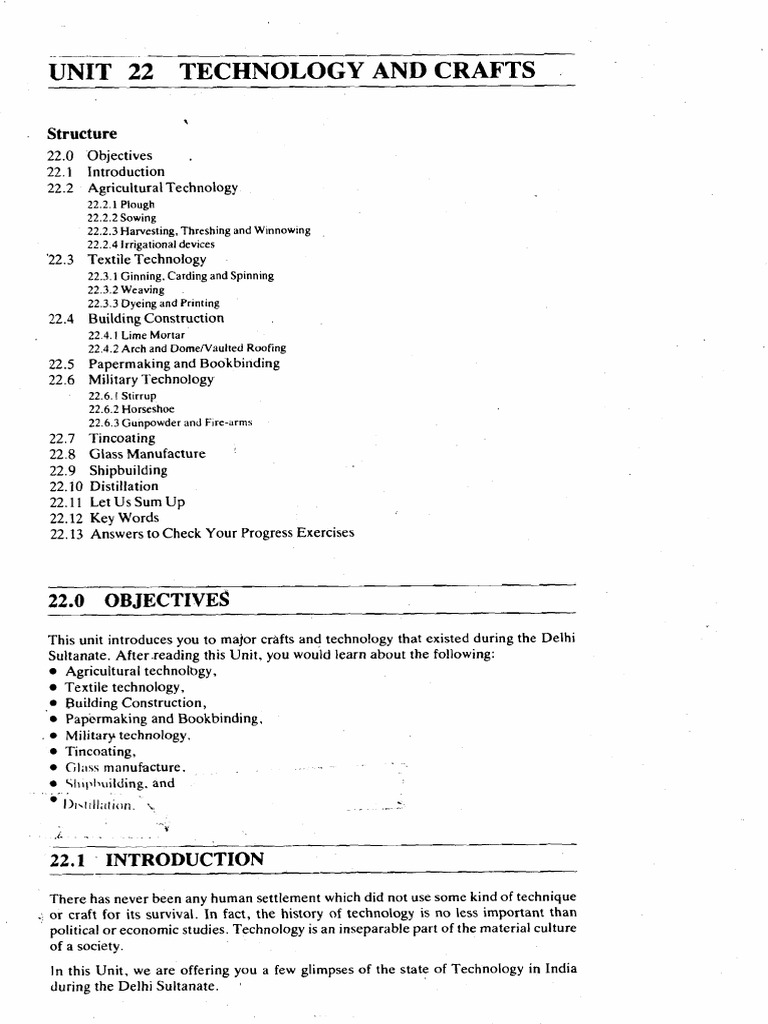 Unit Technology and Crafts: Structure | PDF | Lime (Material) | Saddle