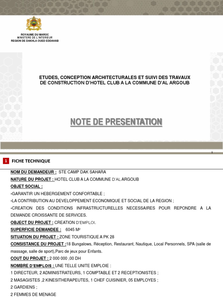 Note Explicative Du Projet | PDF | Efficacité énergétique | Isolation thermique